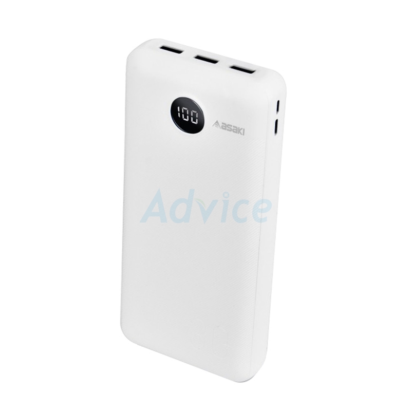 POWER BANK 30000 mAh ASAKI (A-B3531) LCD White