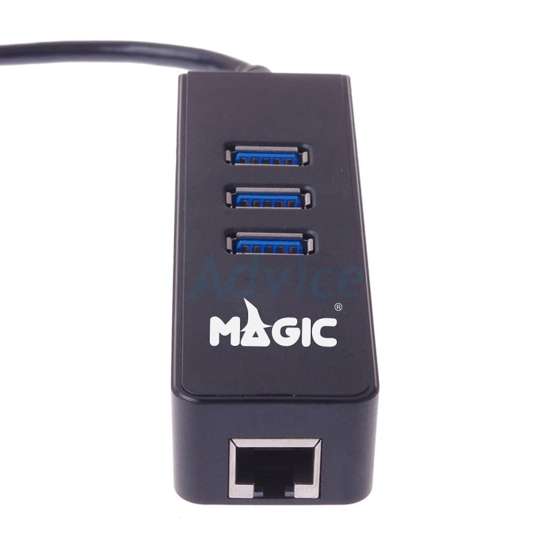 USB HUB 3P V.3.0+LAN 'MAGIC TECH' (MT-27)