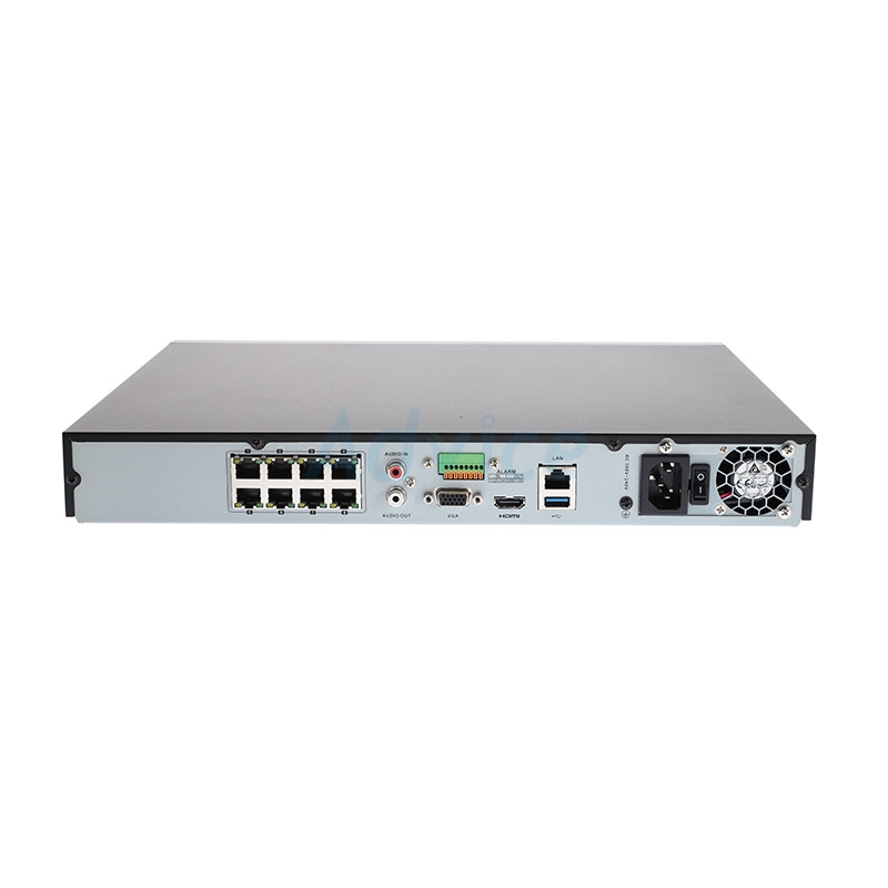 NVR 8CH. HIKVISION#DS-7608NXI-K2/8P
