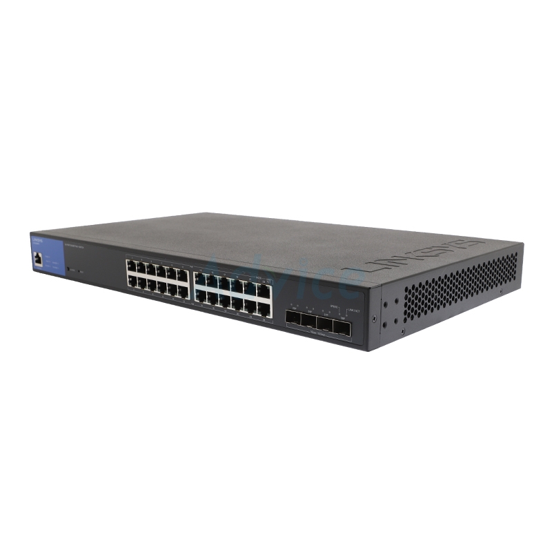 Gigabit Switching Hub LINKSYS (LSS-LGS328MPC) 24 Port PoE + 4 Port SFP ...