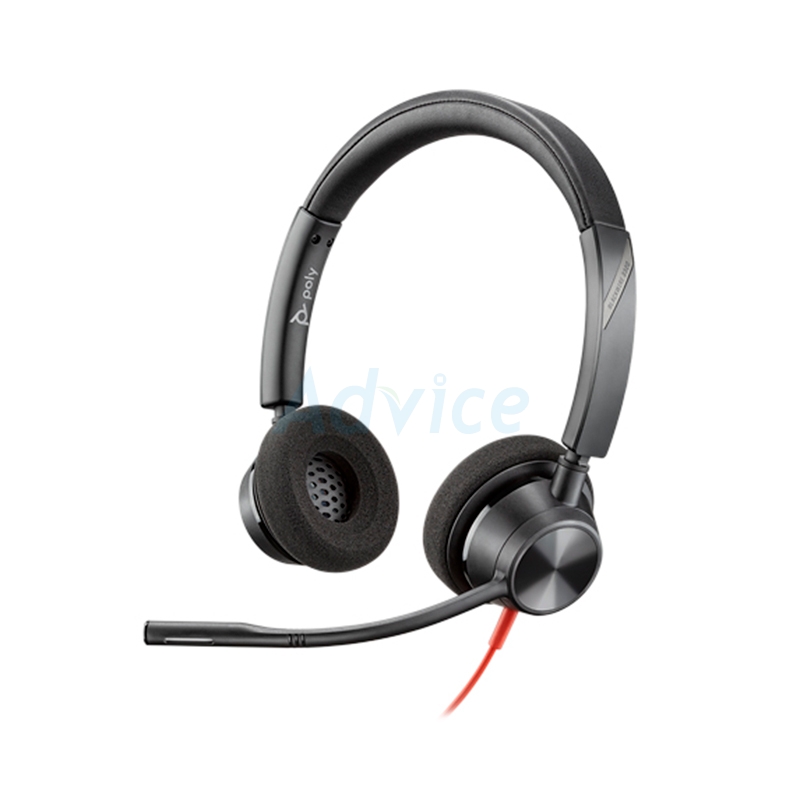 HeadSet PLANTRONICS Stereo PLY-BW3320 (Black)