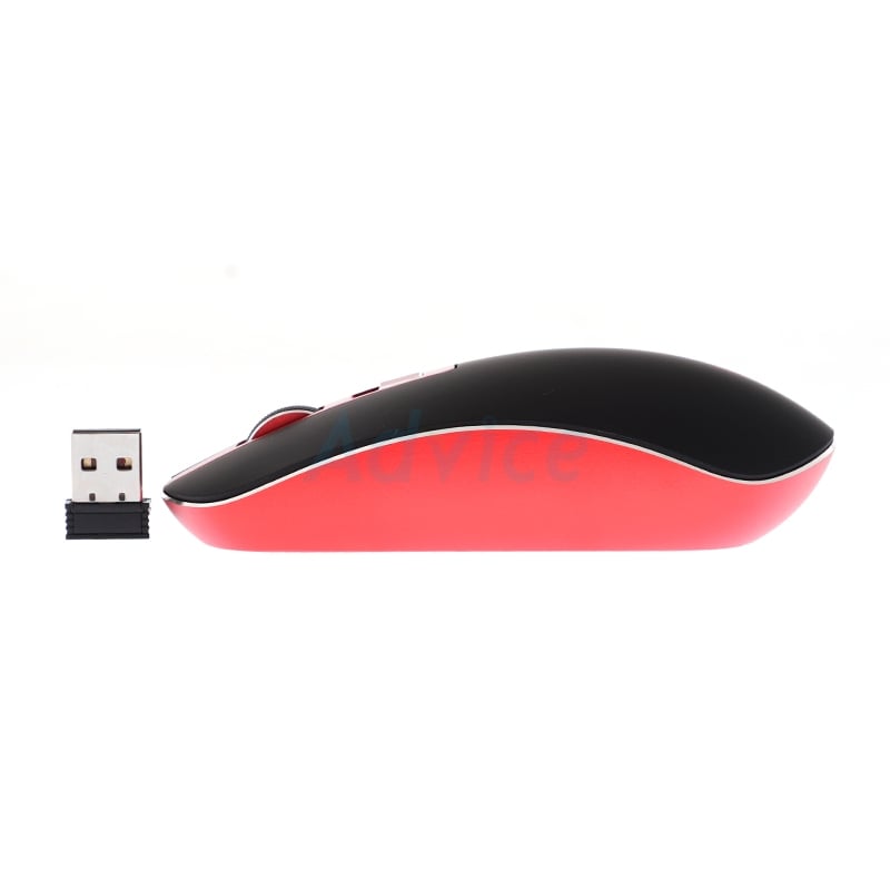 WIRELESS MOUSE HP (S4000-SILENT) BLACK/RED