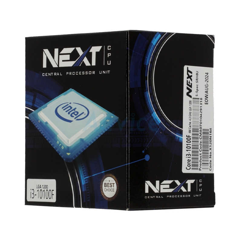 CPU CORE I3-10100F (Box-Next) No Cooler
