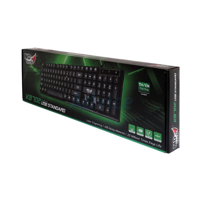 K/B USB MD-TECH (KB-702) Black | Advice จ.ราชบุรี สาขา U085 ...