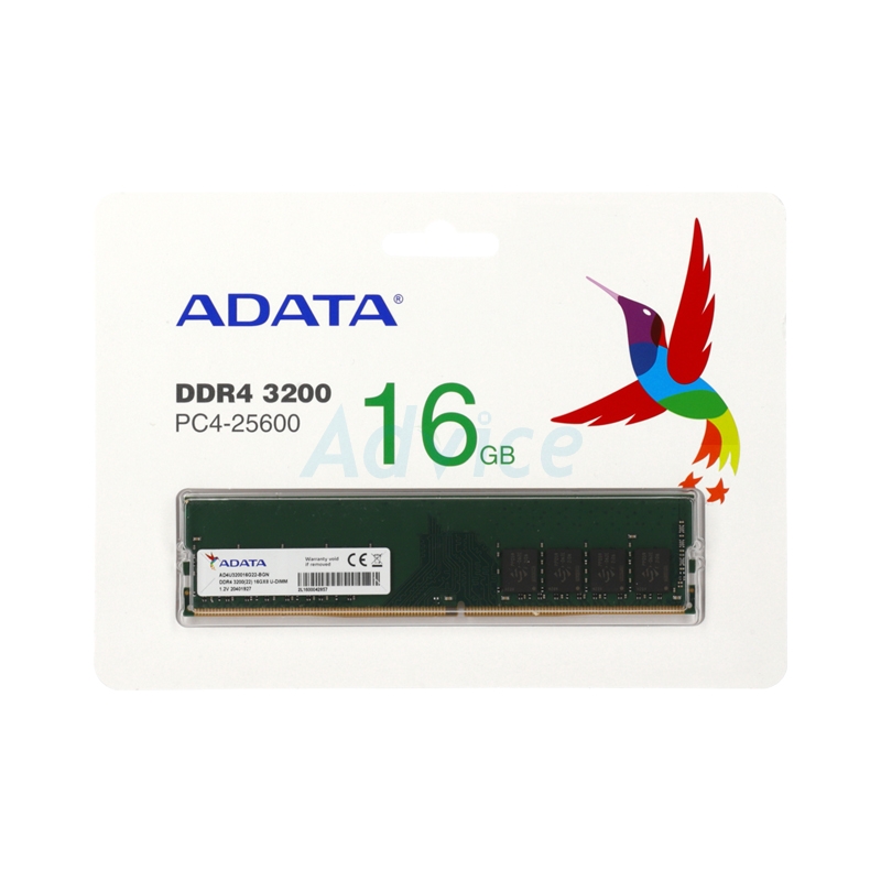DDR4(3200)16GB ADATA 8 CHIP (AD4U320016G22-RGN)