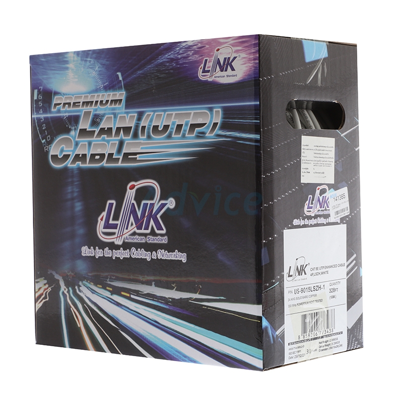 CAT5E UTP Cable (100m./Box) LINK (US-9015LSZH-1)