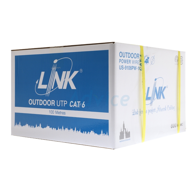 CAT6 UTP Cable (100m./Box) LINK (US-9106PW-1) Outdoor Power Wire