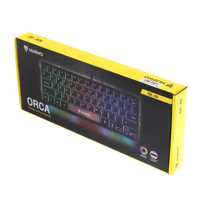 USB KEYBOARD MINI NUBWO (NK-40 ORCA) BLACK