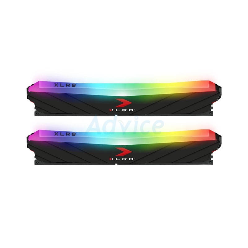 DDR4(3200)32GB(16GBx2) PNY XLR8 (RGB/Black/MD32GK2D4320016XRGB)
