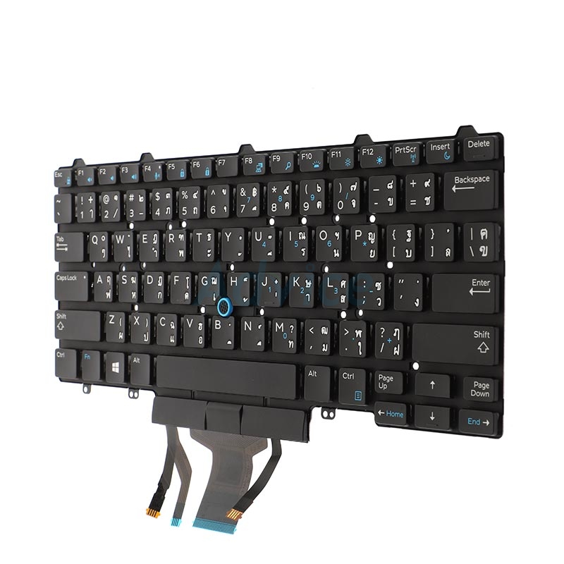 Keyboard DELL Latitude E5450 (Black) 'PowerMax' (สกรีนไทย-อังกฤษ)
