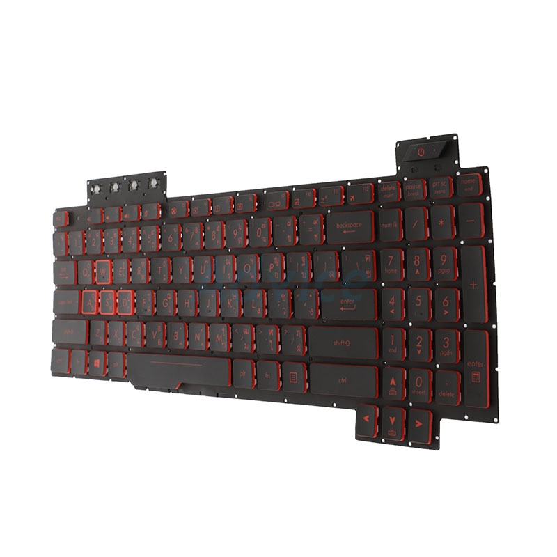 Keyboard ASUS FX504/FX504G Backlit (Black) 'Cyber Care' (สกรีนไทย ...