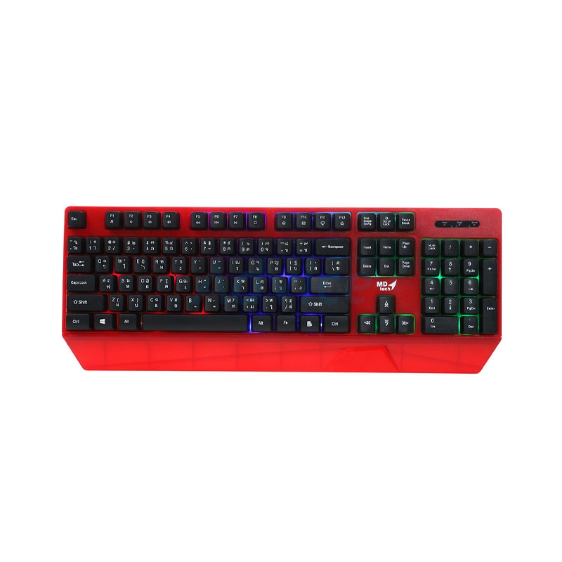 USB KEYBOARD MD-TECH (KB-701L) RED | Advice จ.สกลนคร สาขา U063 (ข้าง บข ...