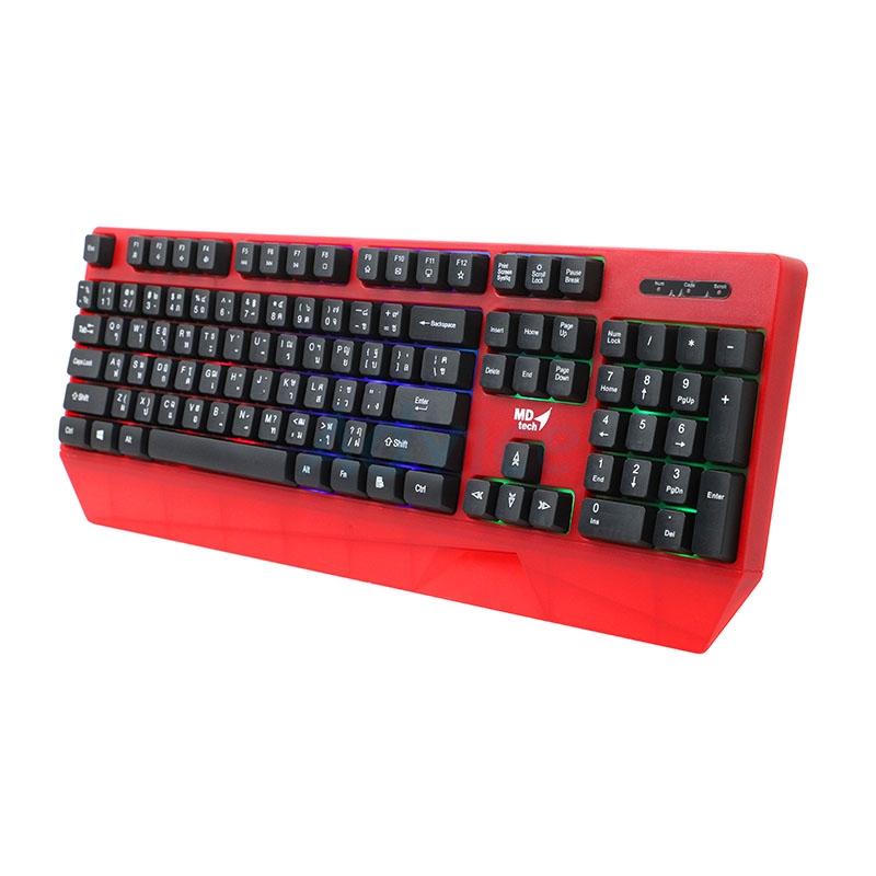 USB KEYBOARD MD-TECH (KB-701L) RED | Advice จ.สกลนคร สาขา U063 (ข้าง บข ...