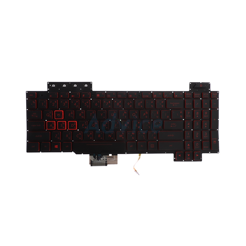 Keyboard ASUS FX505D (Backlit Red)'PowerMax' (สกรีนไทย-อังกฤษ)