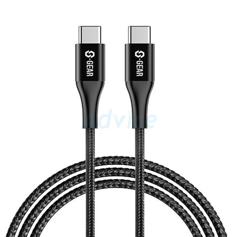 Cable Type-C To Type-C (2M,CAB-CC001-2M-BK) 'SGEAR' Black | Advice จ. ...