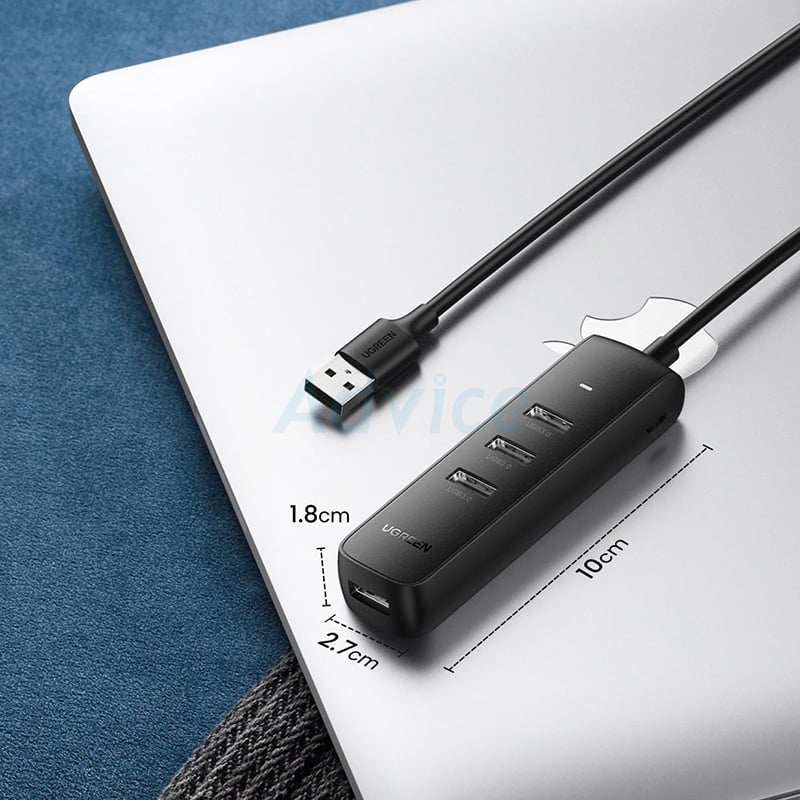 4 Port USB HUB v3.0 UGREEN 10915 (Black)