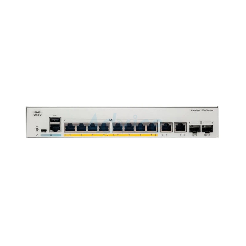 Gigabit Switching Hub 8 Port CISCO Catalyst C1000-8FP-E-2G-L (11'',8 ...