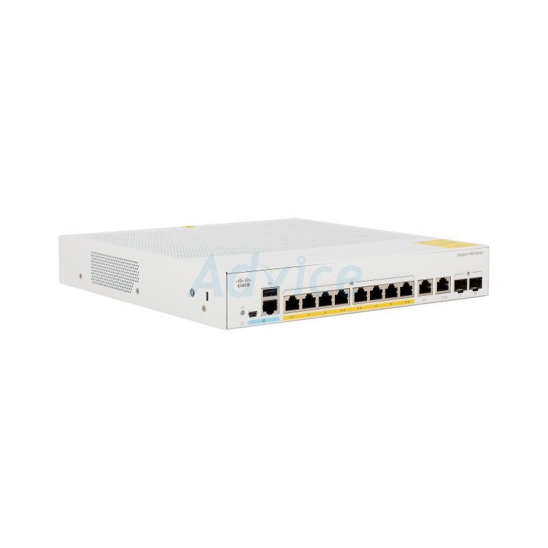 Gigabit Switching Hub 8 Port CISCO Catalyst C1000-8P-2G-L (10'',8 POE ...