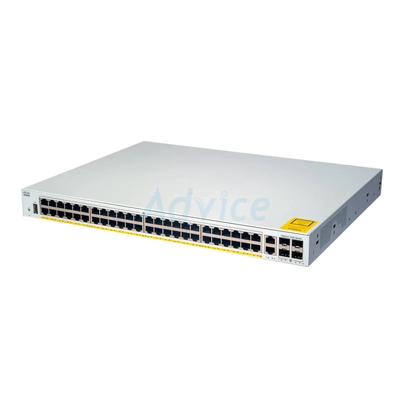 Gigabit Switching Hub 48 Port CISCO Catalyst C1000-48P-4G-L (17",48 PoE ...