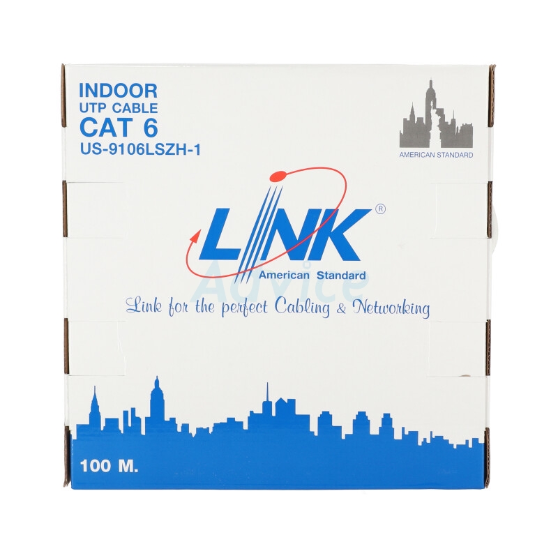 CAT6 UTP Cable (100m/Box) LINK (US-9106LSZH-1)