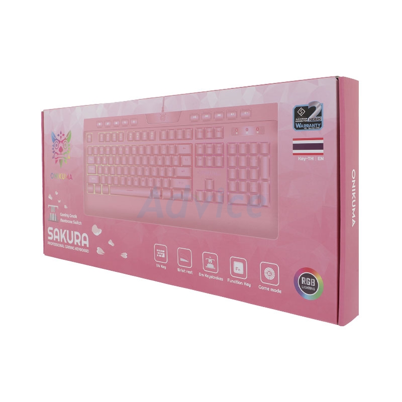 K/B ONIKUMA SAKURA GAMING (PINK)