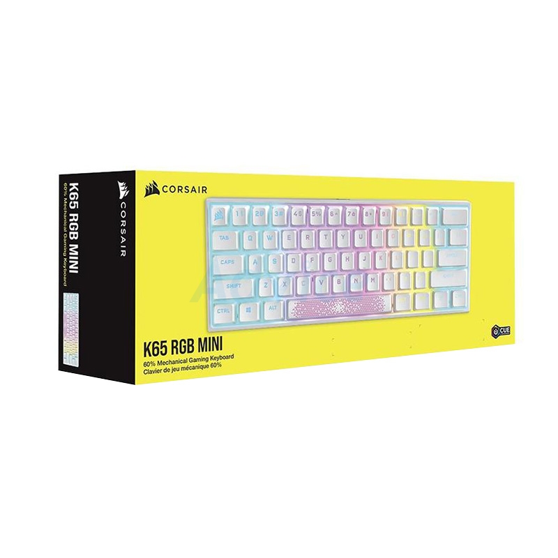 K/B CORSAIR K65 RGB MINI WHITE MX RED [US]