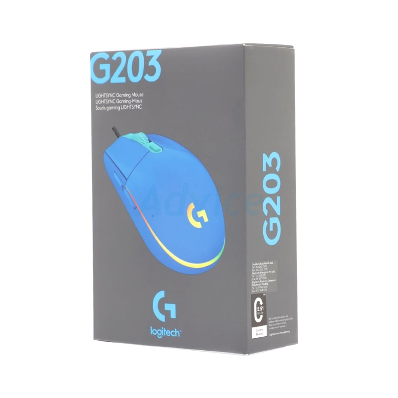 OPT.LOGITECH G203 LIGHTSYNC GAMING BLUE