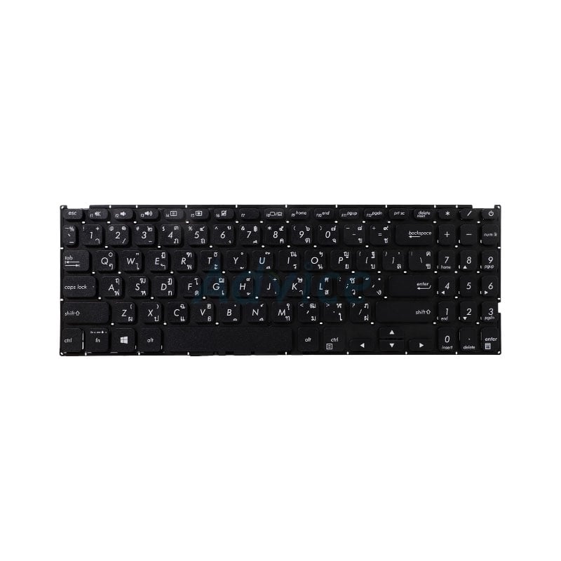 Keyboard ASUS VivoBook X512D (Black) 'PowerMax' (สกรีนไทย-อังกฤษ ...