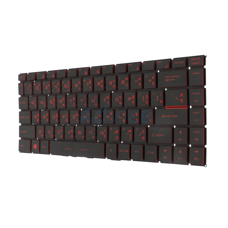 Keyboard MSI Stealth Thin GS65 Backlit (Black) 'PowerMax' (สกรีนไทย ...