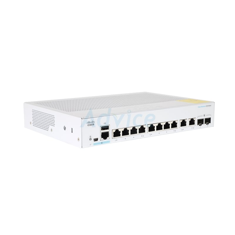 Gigabit Switching Hub 8 Port CISCO CBS250-8T-E-2G-EU (10,+2 Gigabit ...
