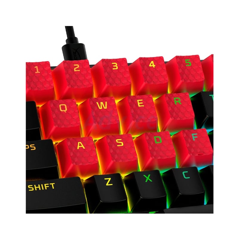 KEYCAPS HYPERX RUBBER RED (US)