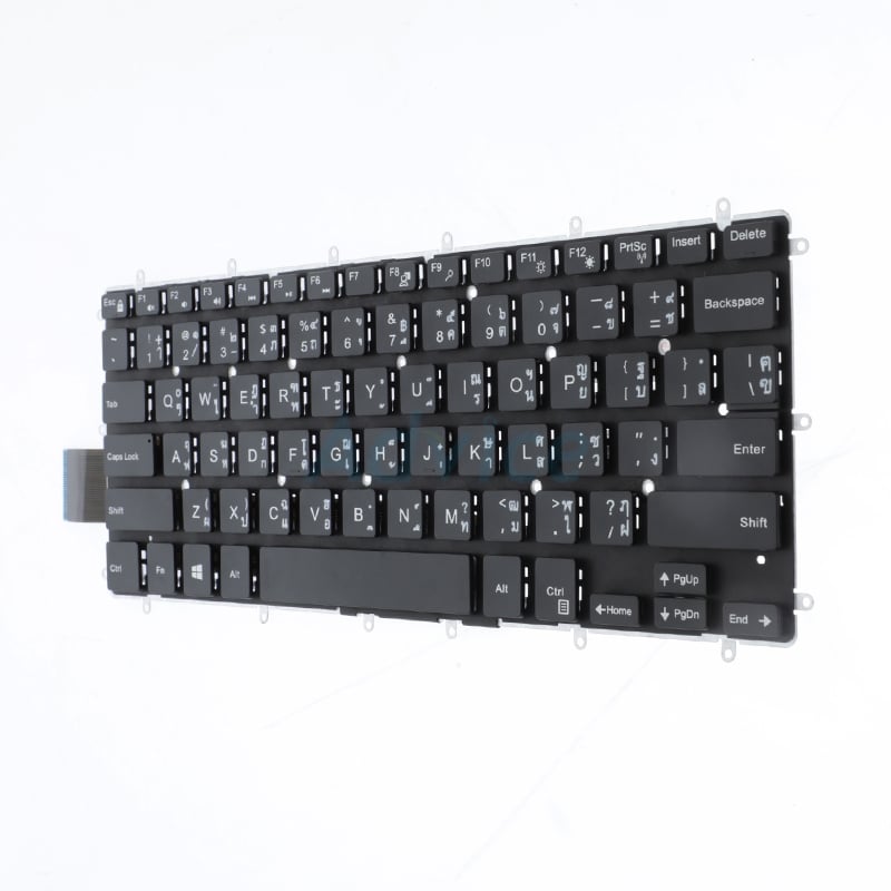 Keyboard DELL Inspiron 14-7466 (Black) 'PowerMax' (สกรีนไทย-อังกฤษ)