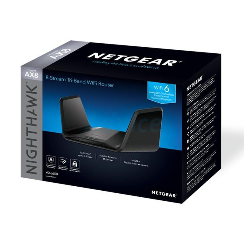 Router NETGEAR (RAX70) Wireless AX6600 Tri-band Gigabit Wi Fi 6