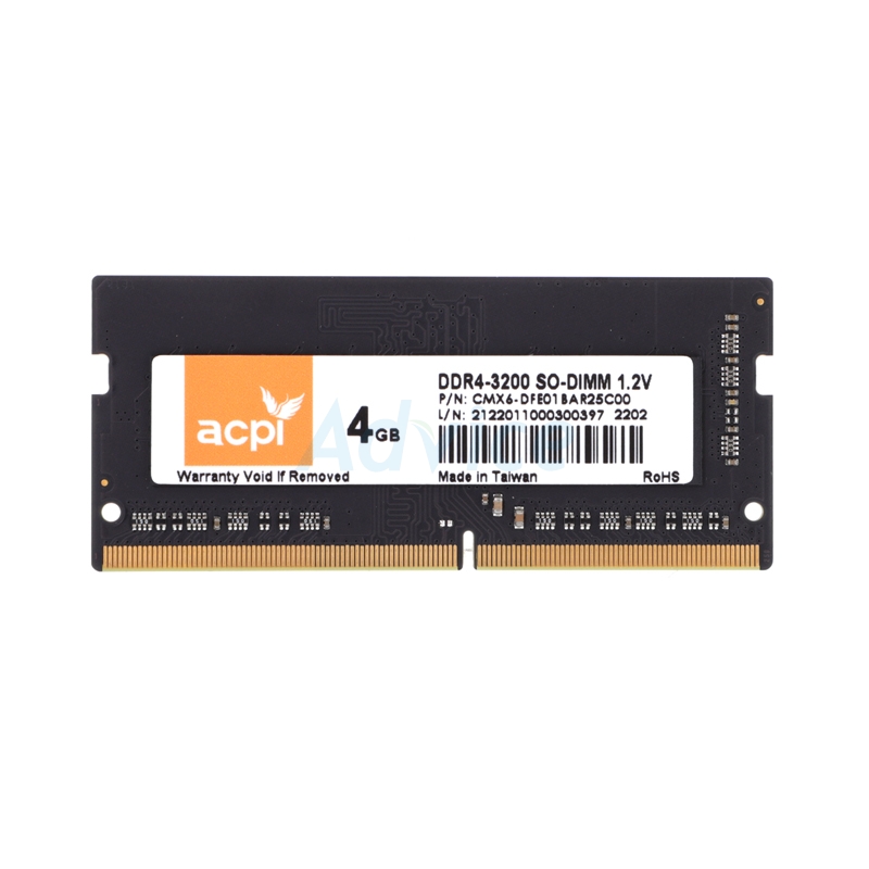 Note Book DDR4(3200) 4GB ASUSTOR FOR NAS
