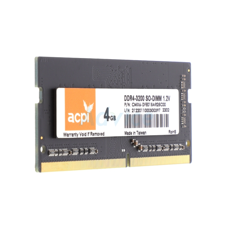 Note Book DDR4(3200) 4GB ASUSTOR FOR NAS