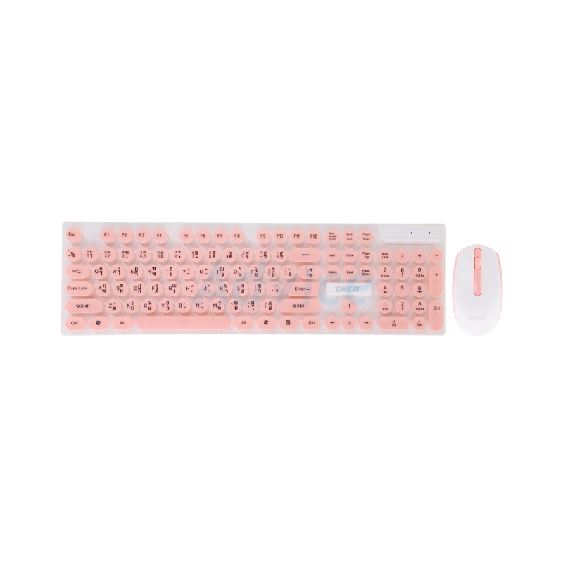 2IN1 WIRELESS OKER K6500 PINK