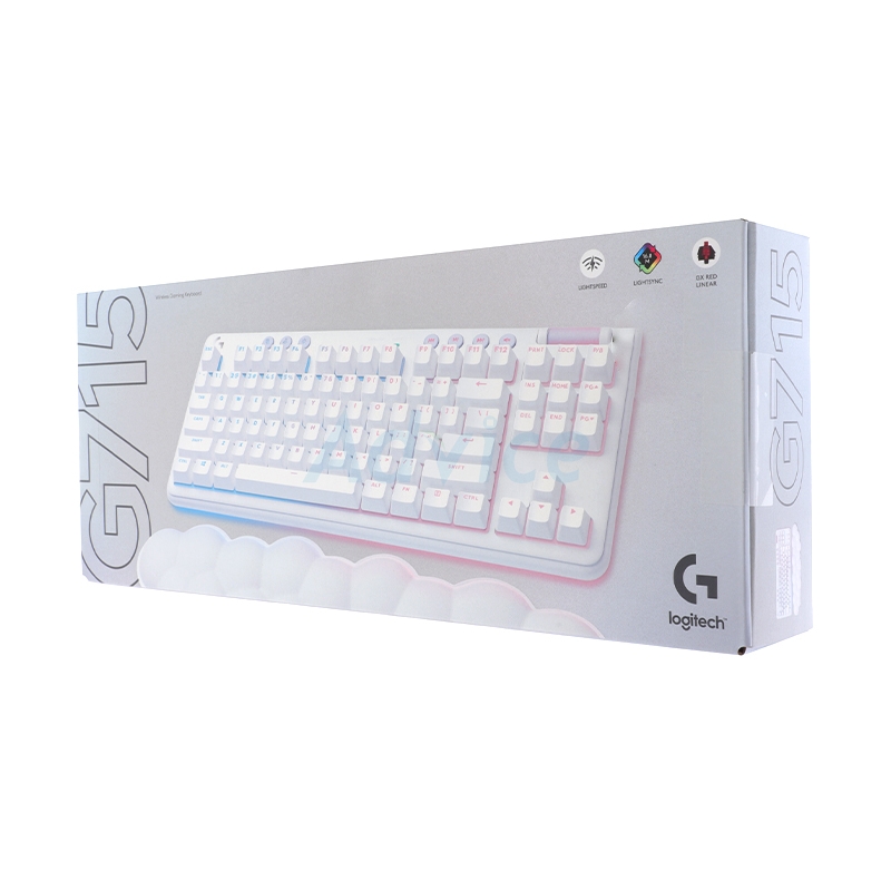 K/B LOGITECH G715 WIRELESS LINEAR WHITE (US)