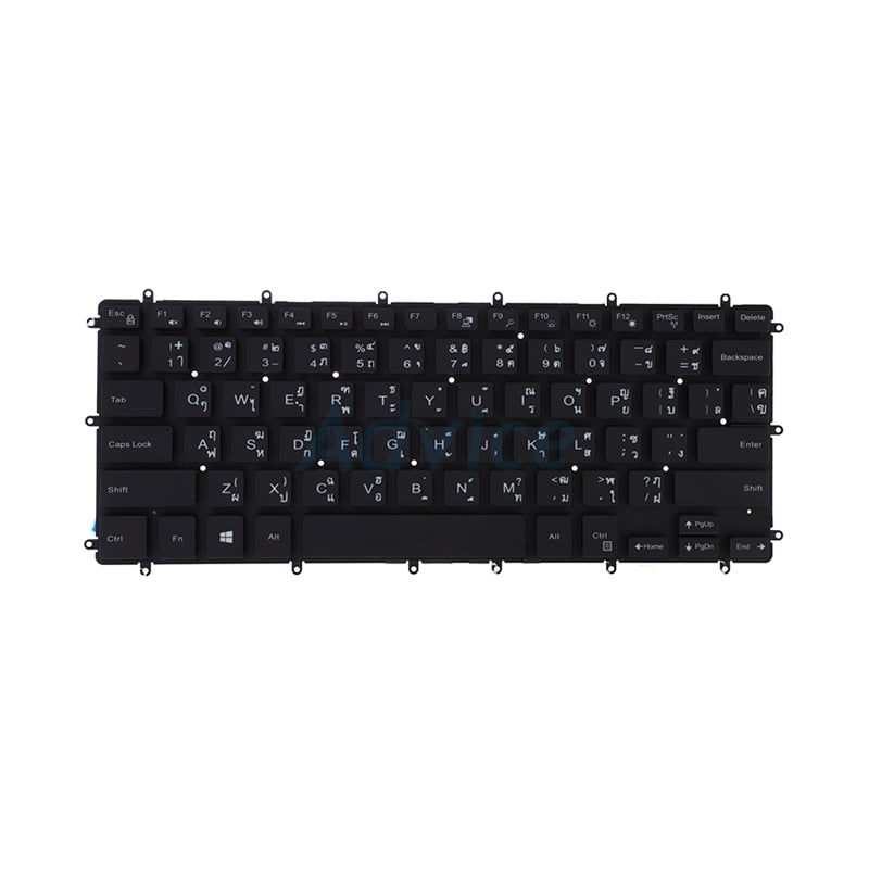 Keyboard DELL Inspiron 3480/14-7460/14-7466 Backlit (Black) 'PowerMax ...