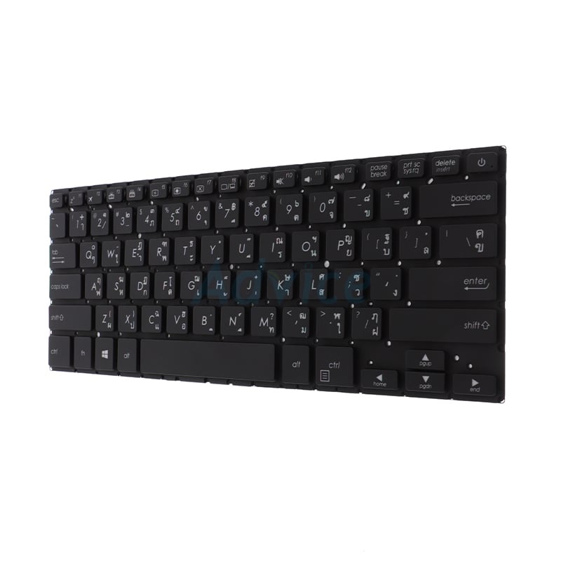 Keyboard ASUS VivoBook S14 S410U Backlit (Black) 'PowerMax' (สกรีนไทย ...