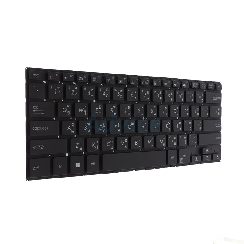 Keyboard ASUS VivoBook S14 S410U Backlit (Black) 'PowerMax' (สกรีนไทย ...