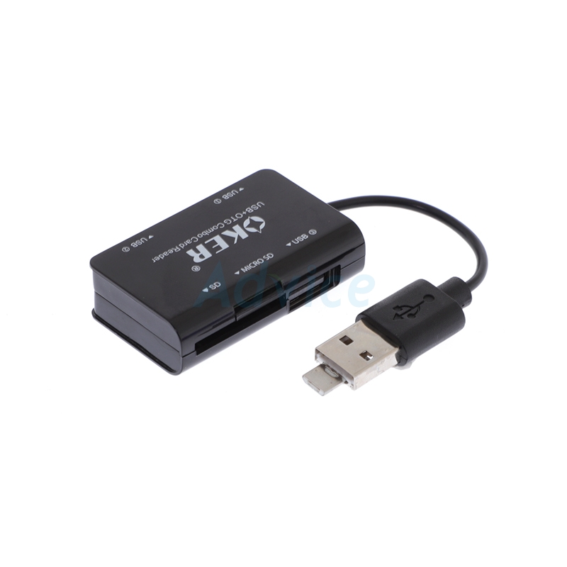 USB HUB 3P+Card Reader OKER (1505) Black | Advice จ.เชียงใหม่ สาขา U003 ...
