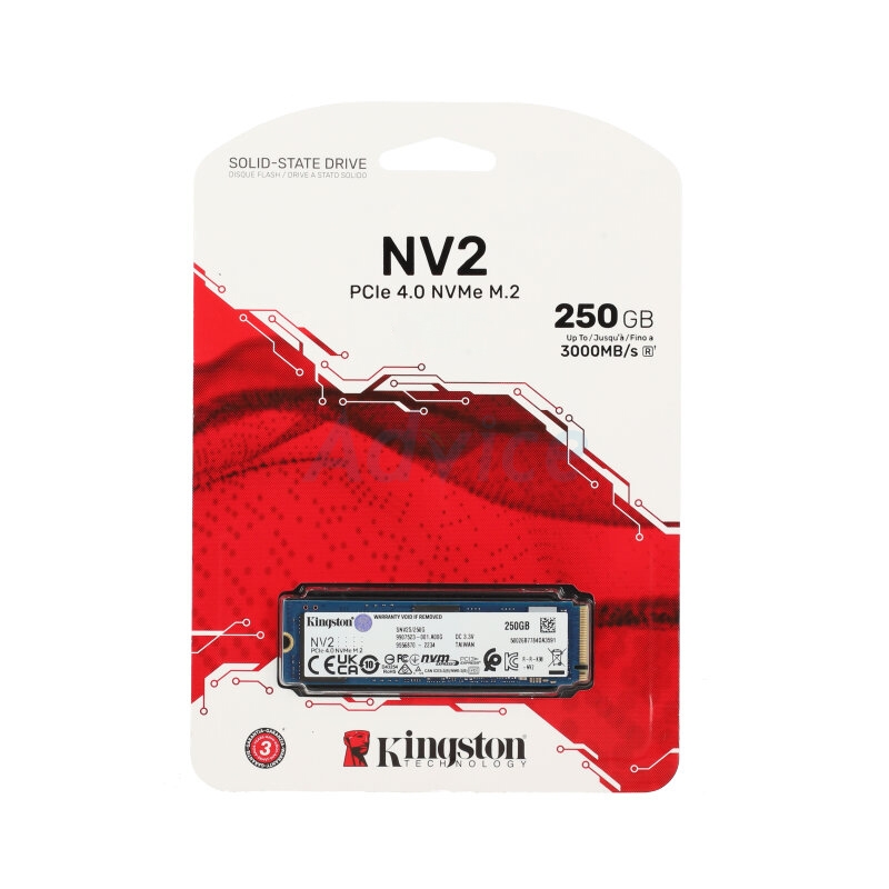250 GB SSD M.2 PCIe 4.0 KINGSTON NV2 (SNV2S/250G) NVMe