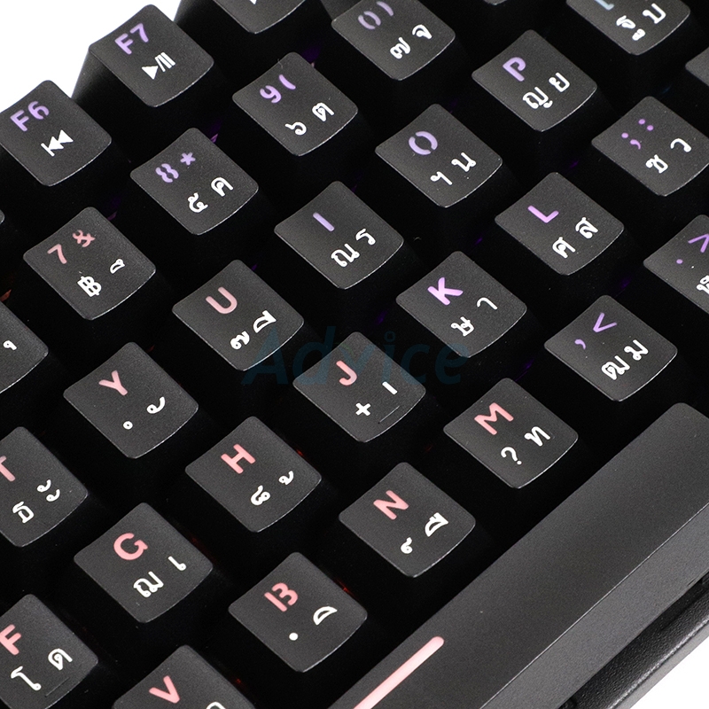 (ยกเลิก)K/B TKL EGA-K102 LITE BLACK (RED SW)