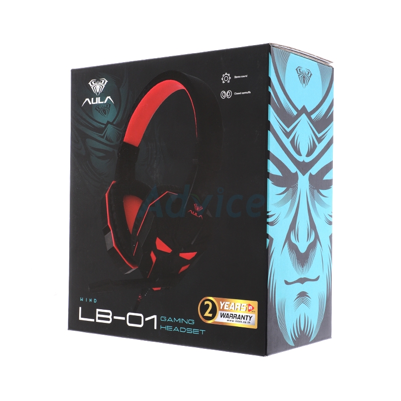 HEADSET (2.1) AULA LB-01 BLACK/RED | Advice จ.สมุทรสาคร สาขา U084 (เซ็นทรัลพลาซ่า มหาชัย)