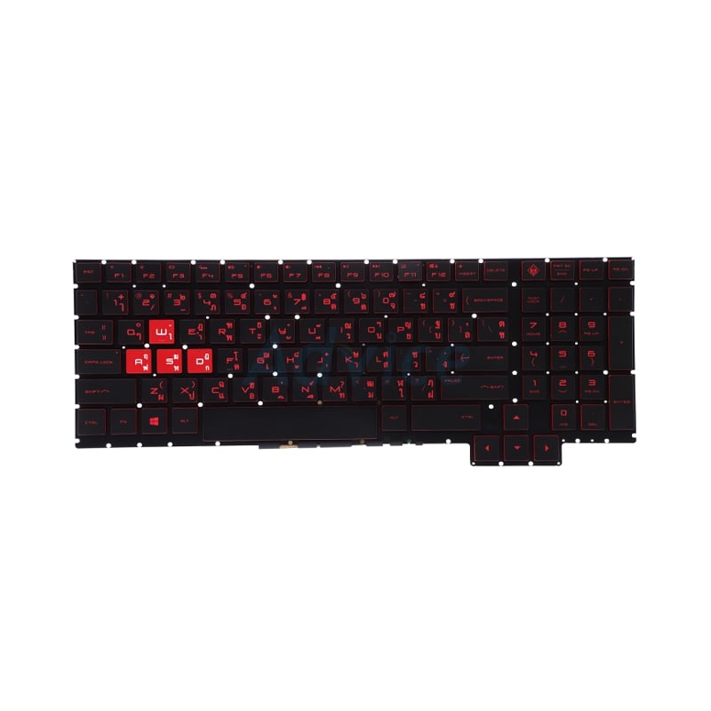 Keyboard HP Omen 15-CE Backlit (Black) 'PowerMax' (สกรีนไทย-อังกฤษ)