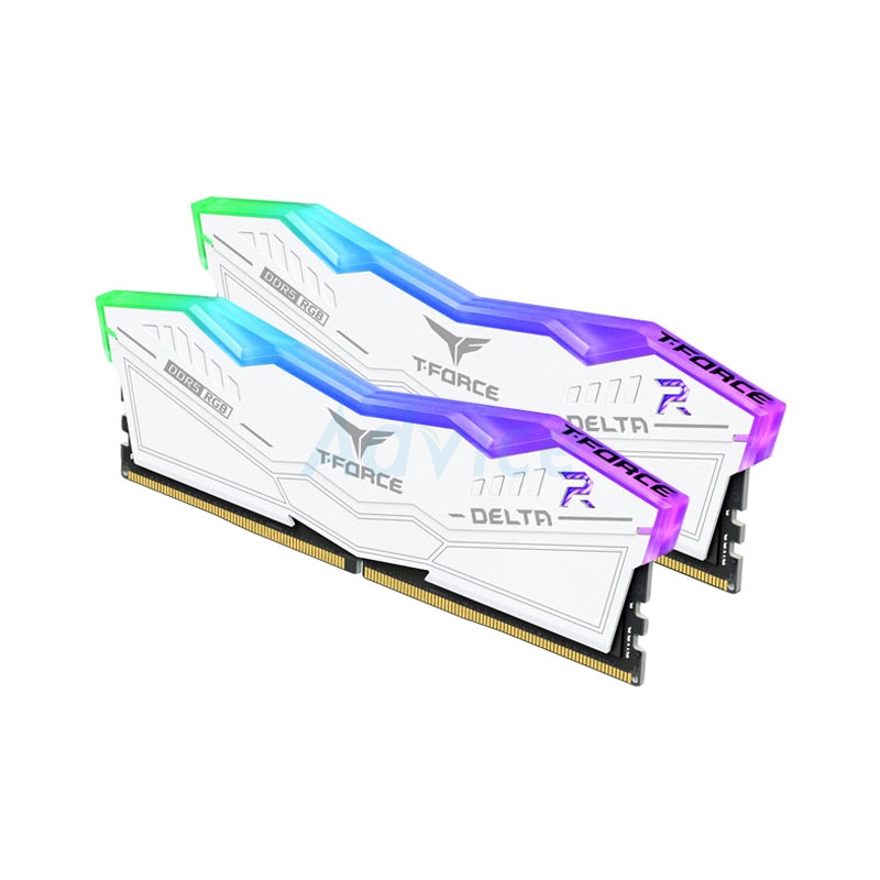 RAM DDR5(7600) 32GB (16GBX2) TEAM DELTA RGB WHITE (FF4D532G7600HC36DDC01)