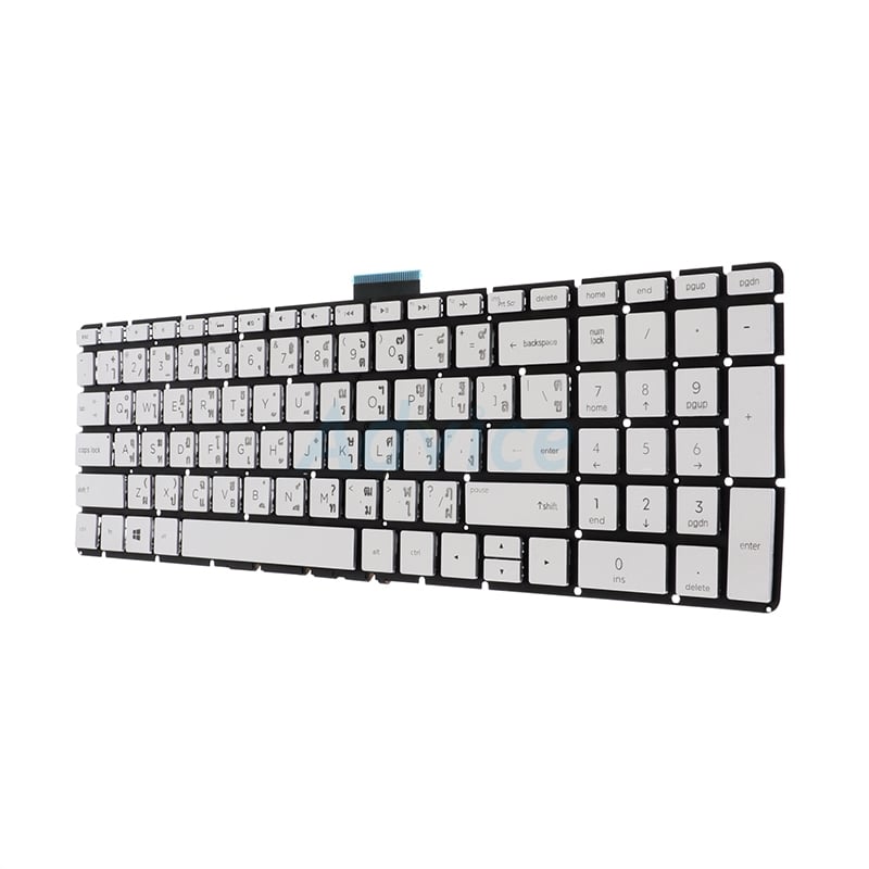 Keyboard HP Pavilion 15S-FQ/15-CB Backlit (Silver) 'PowerMax' (สกรีนไทย ...