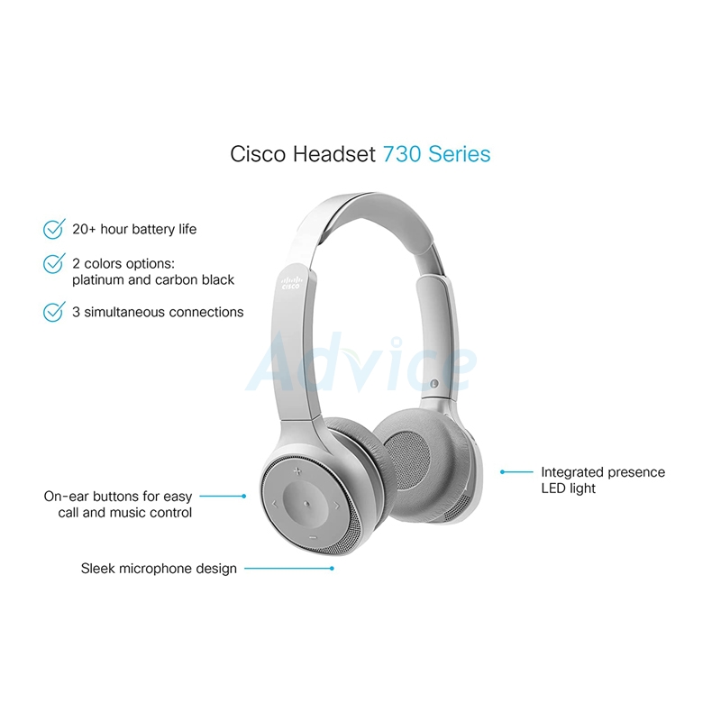 Headset Bluetooth CISCO (WL-730) Platinum