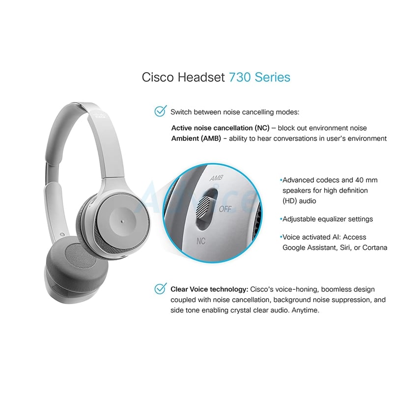 Headset Bluetooth CISCO (WL-730) Platinum
