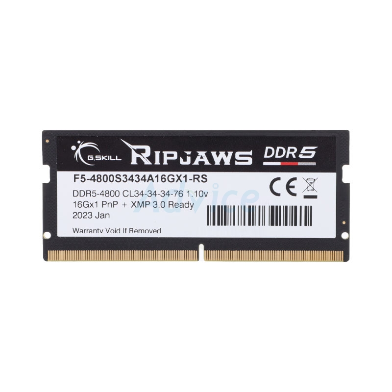 RAM DDR5(4800, NB) 16GB G.SKILL RIPJAWS (F5-4800S3434A16GX1-RS)